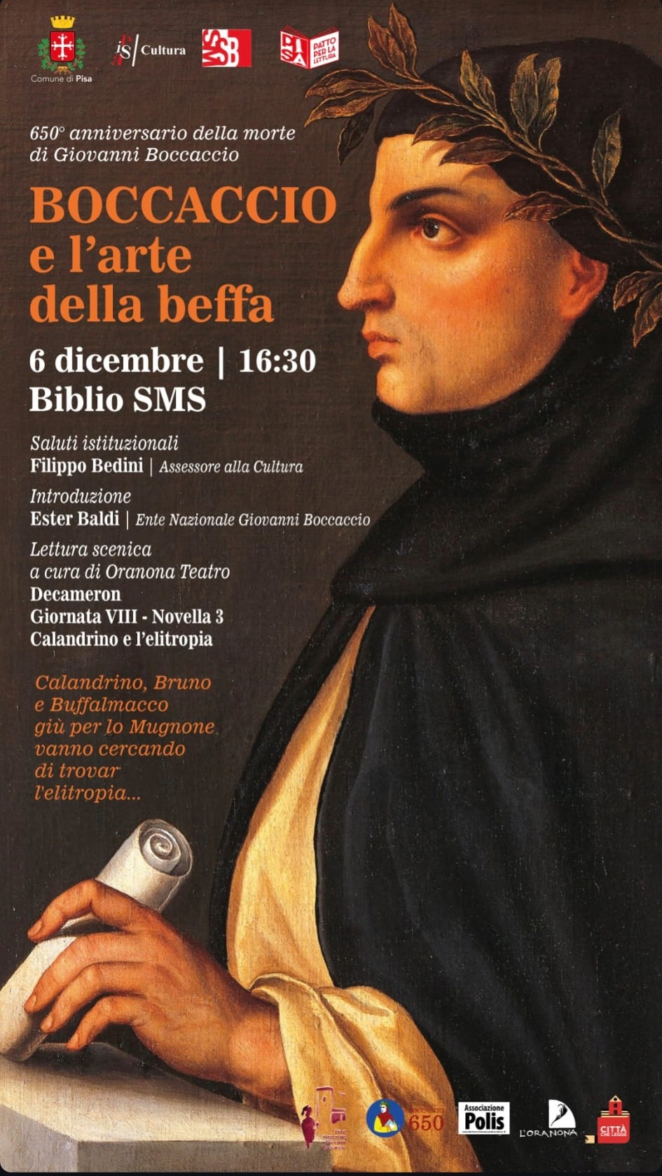 Boccaccio and the art of deception - staged reading | Comune di Pisa ...