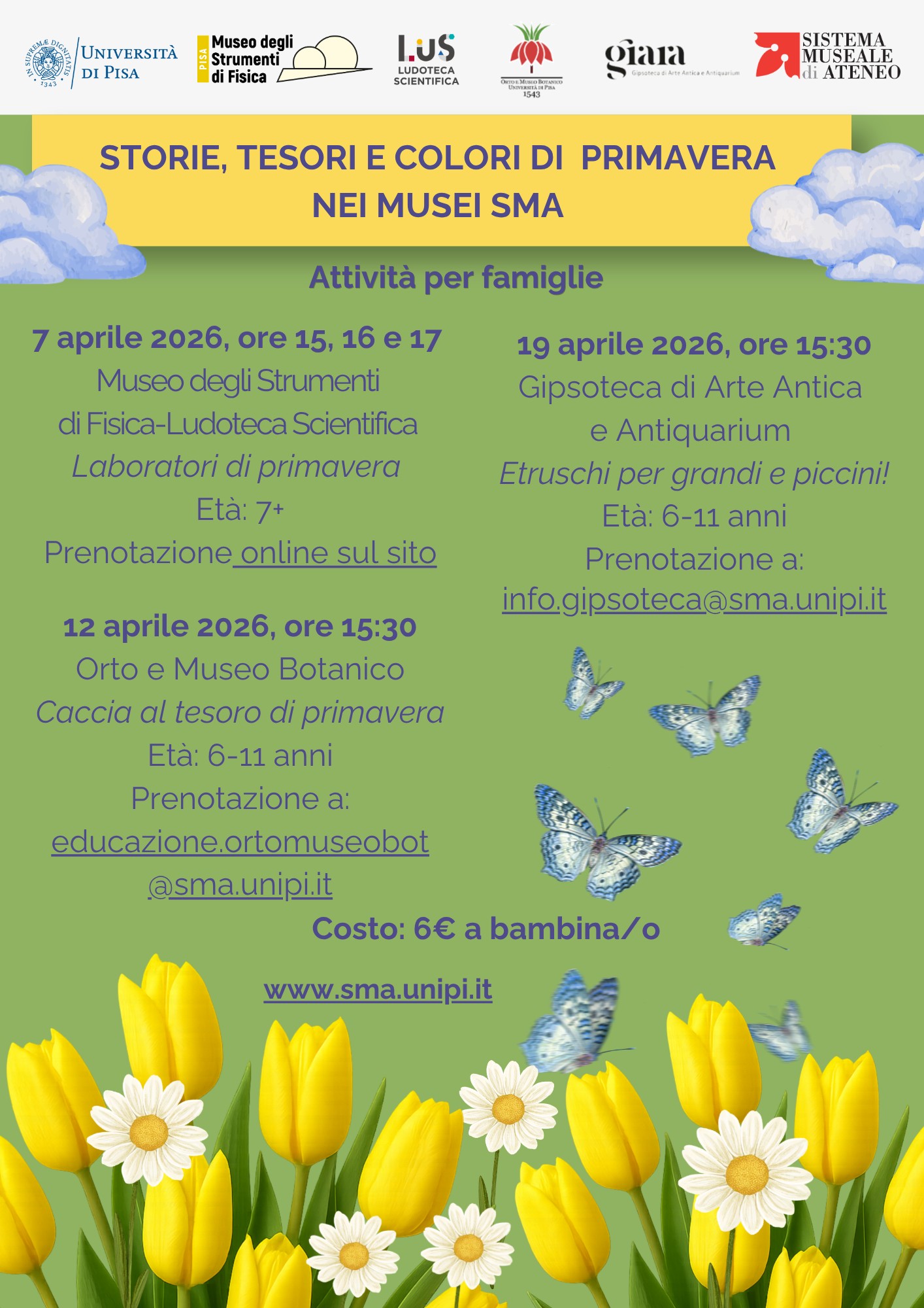 Storie, tesori e colori di primavera nei musei SMA | Comune di Pisa ...